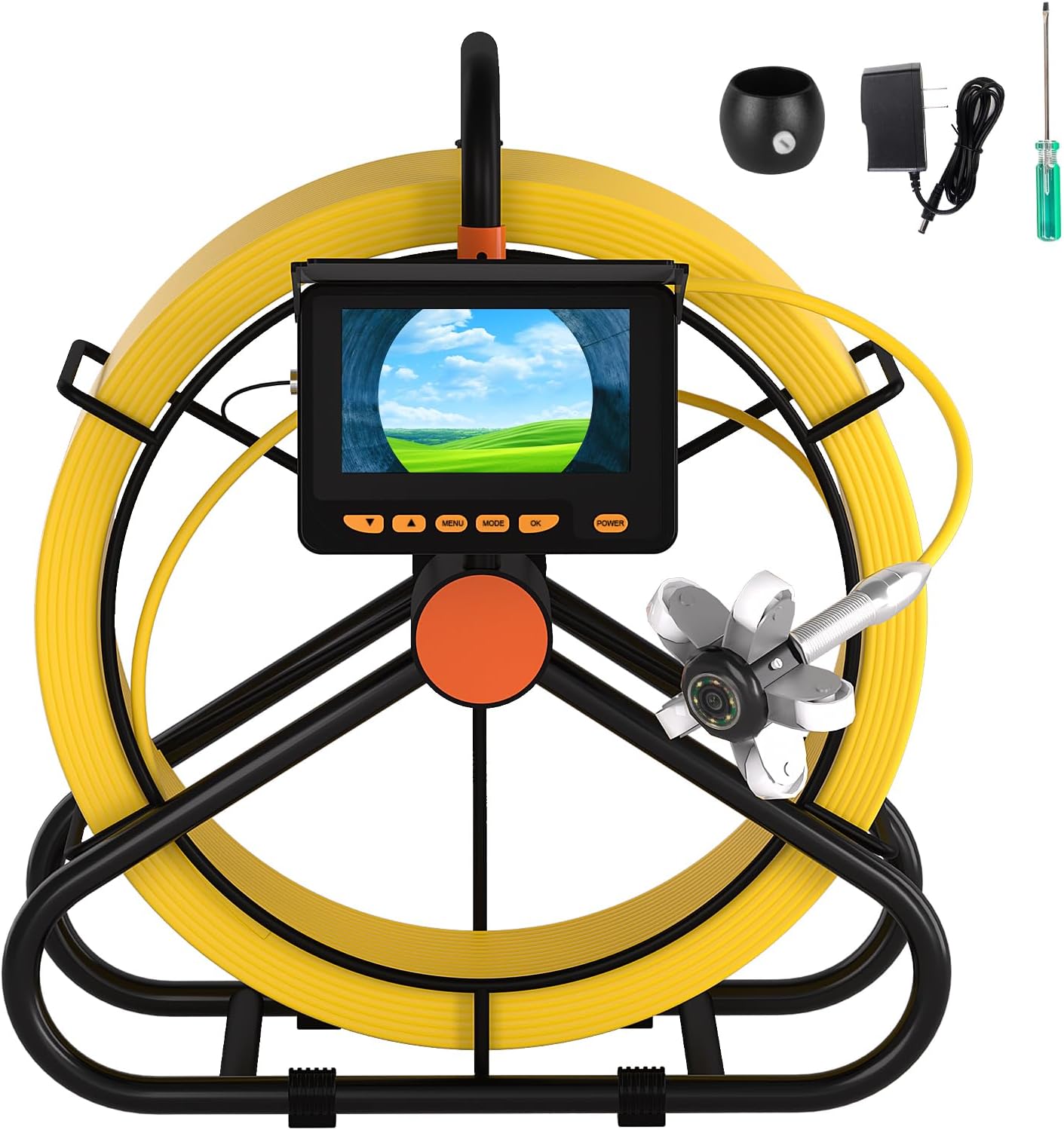 Amazon.com: Drain Camera 100FT,8500mAH 16GB JQKJCAM Waterproof Sewer ...