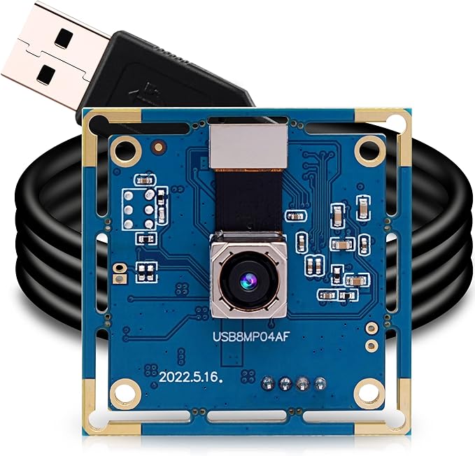 Amazon.com: ELP 8MP USB Camera - Autofocus 4K PC & Raspberry Pi Mini ...