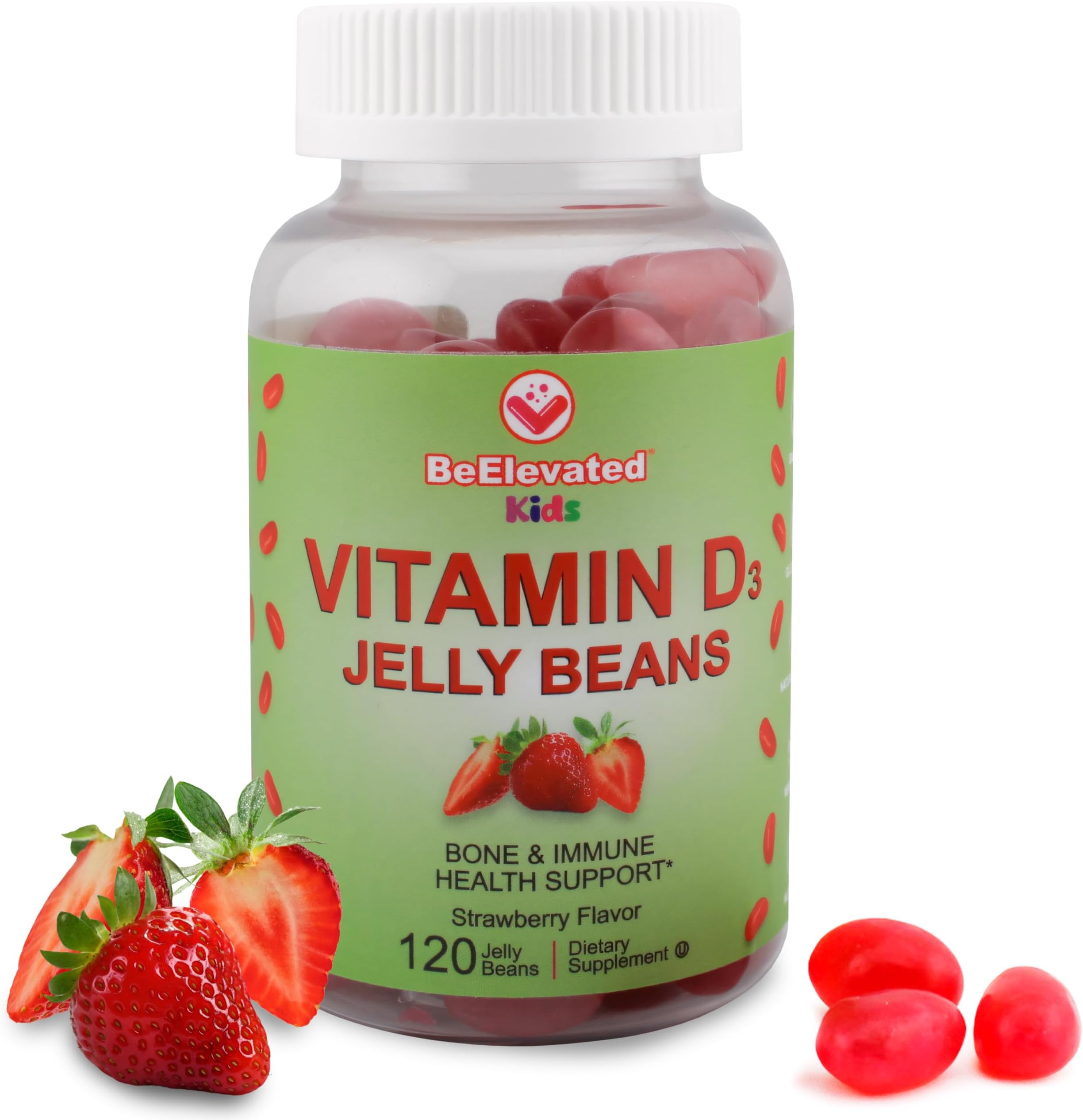 Amazon.com: BeElevated Vitamin D3 Jelly Beans - Chewable Vitamins ...