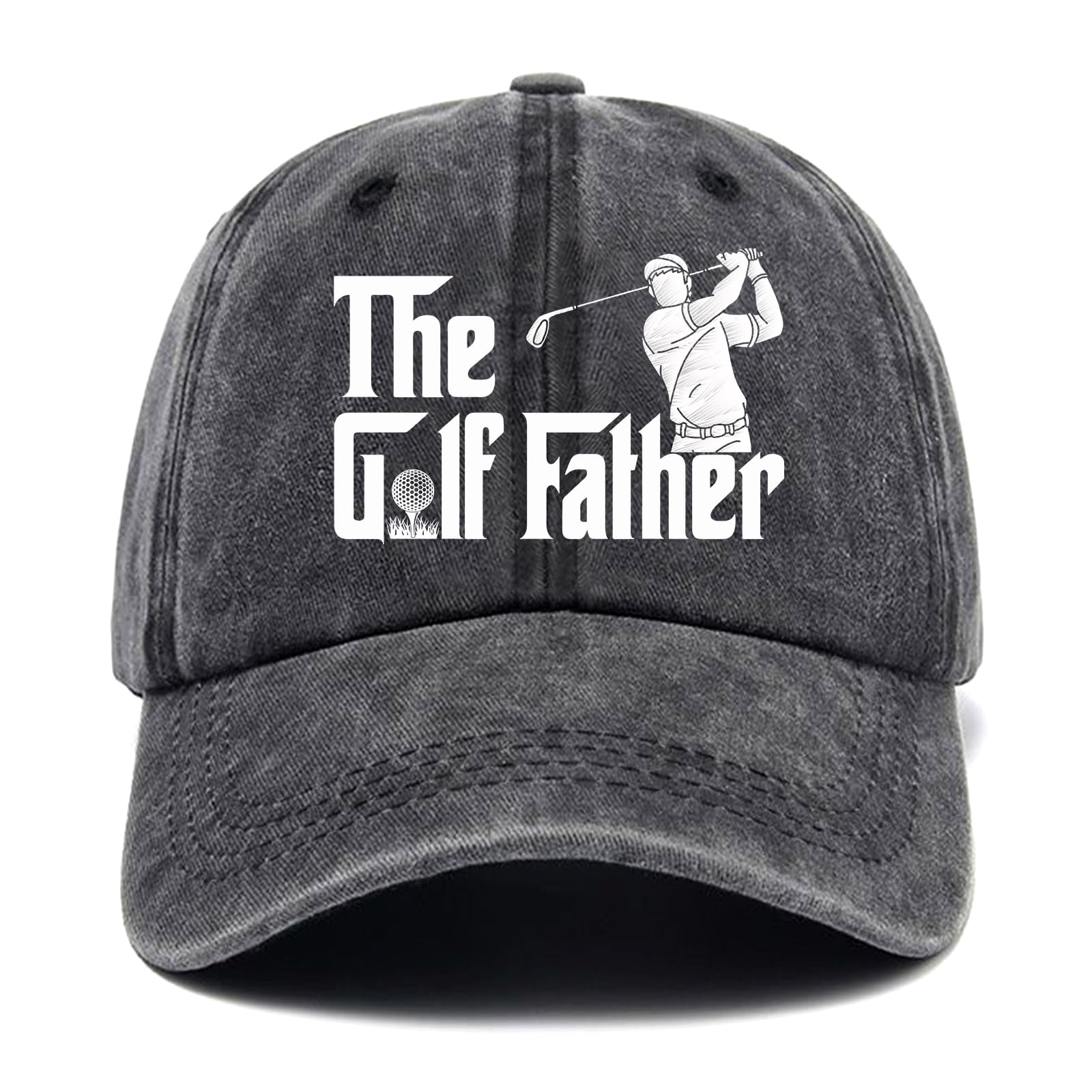 Jxubeuro The Golf Father,Funny Baseball Cap,Funny Hats,Golfer Baseball ...