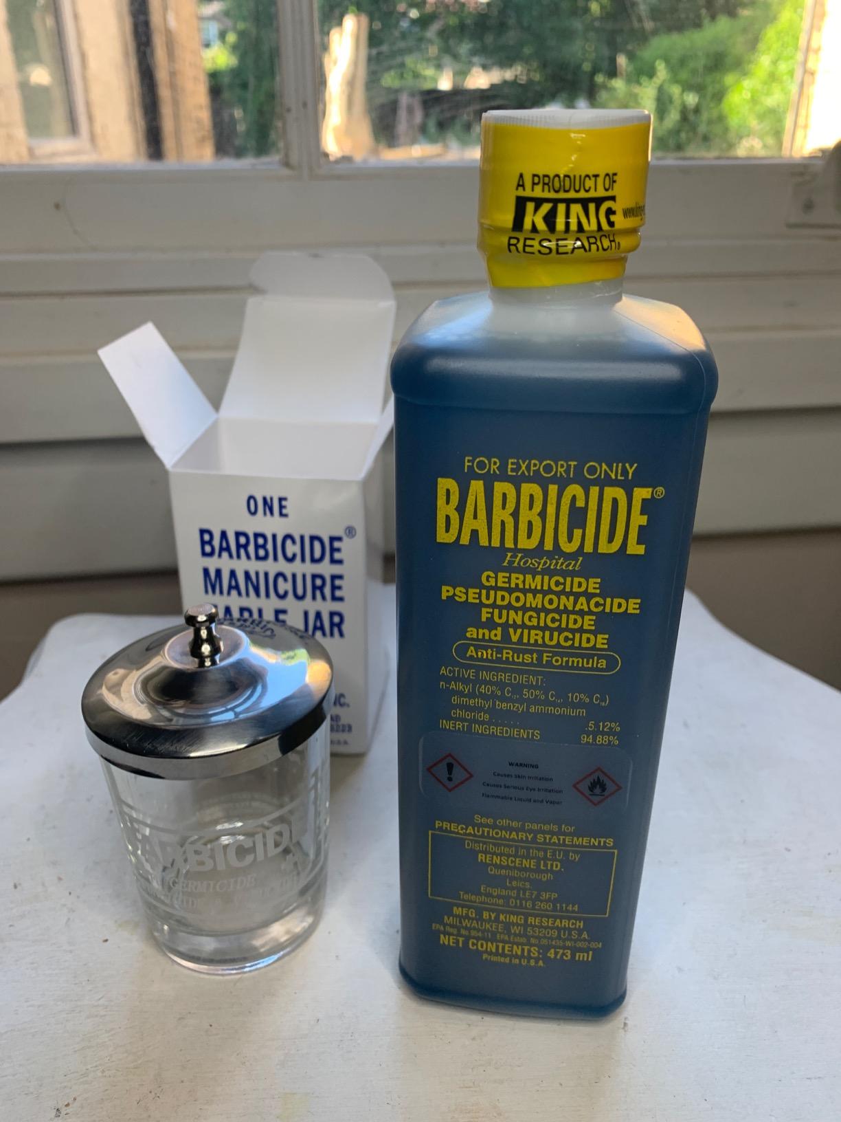 Barbicide Disinfectant Anti-Rust Formula Solution (473ml) & Manicure ...