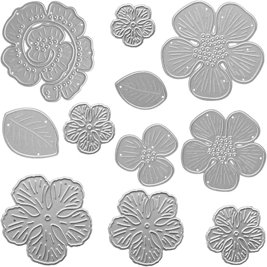 Amazon.com: 30 Pieces Flower Die Cut 30 Styles, Hollow Die Cuts for ...