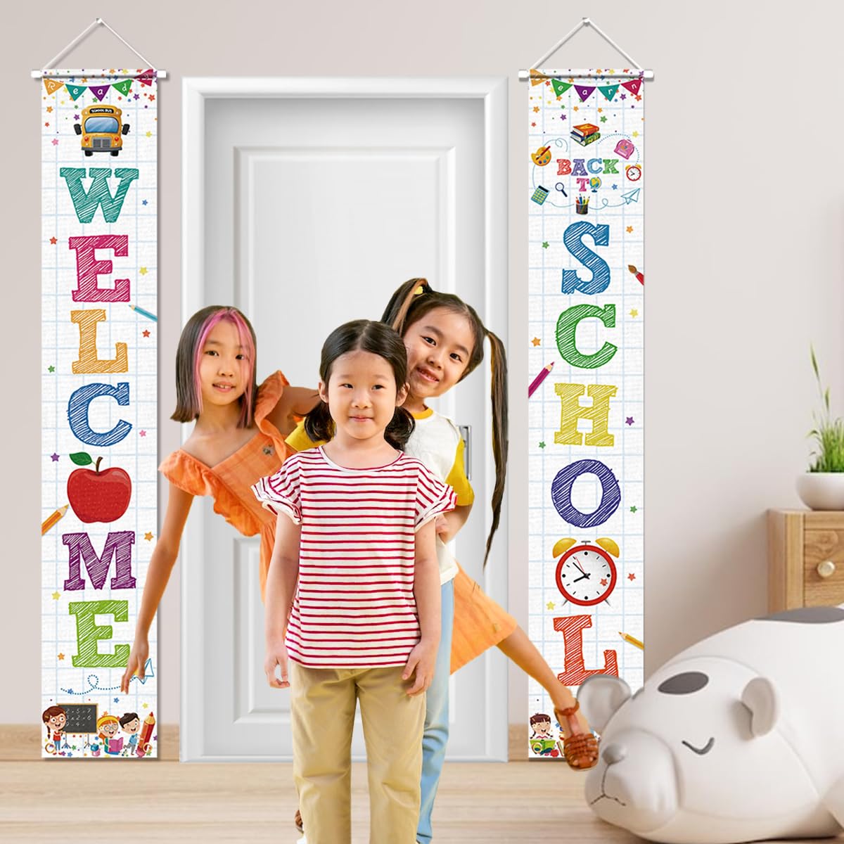 Snapklik.com : Welcome Back To School Porch Sign Supplies Back To ...