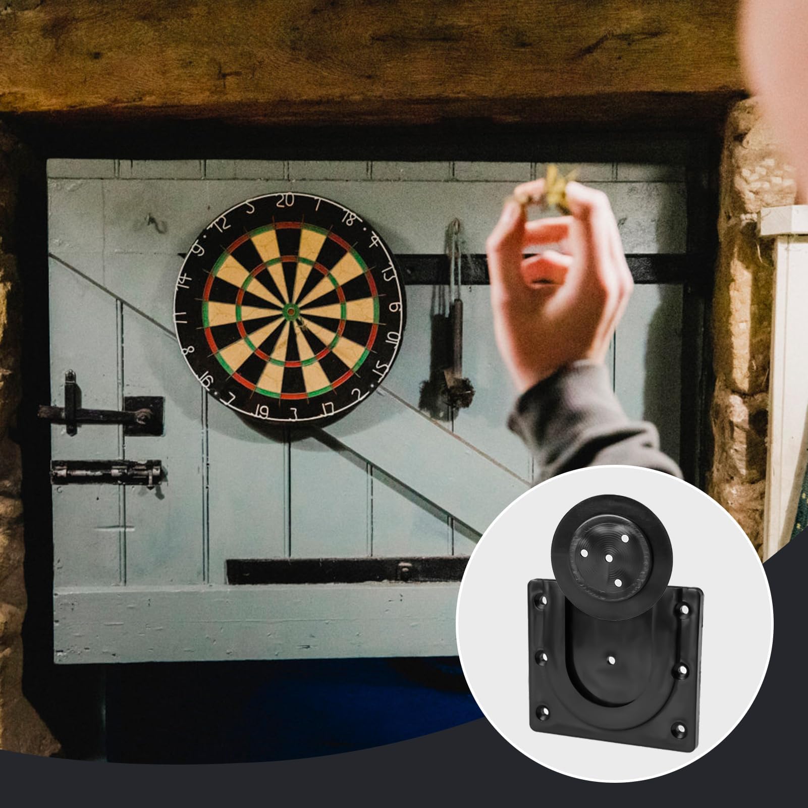 2 PCS Professional Dartboard Bracket for Hanging Dartboards, Plastic ...