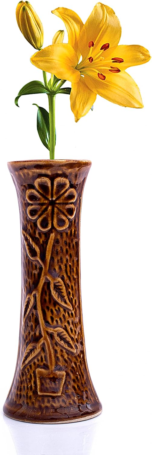 Amazon.com : Unique Decorative Ceramic Flower Vase Medium For ...
