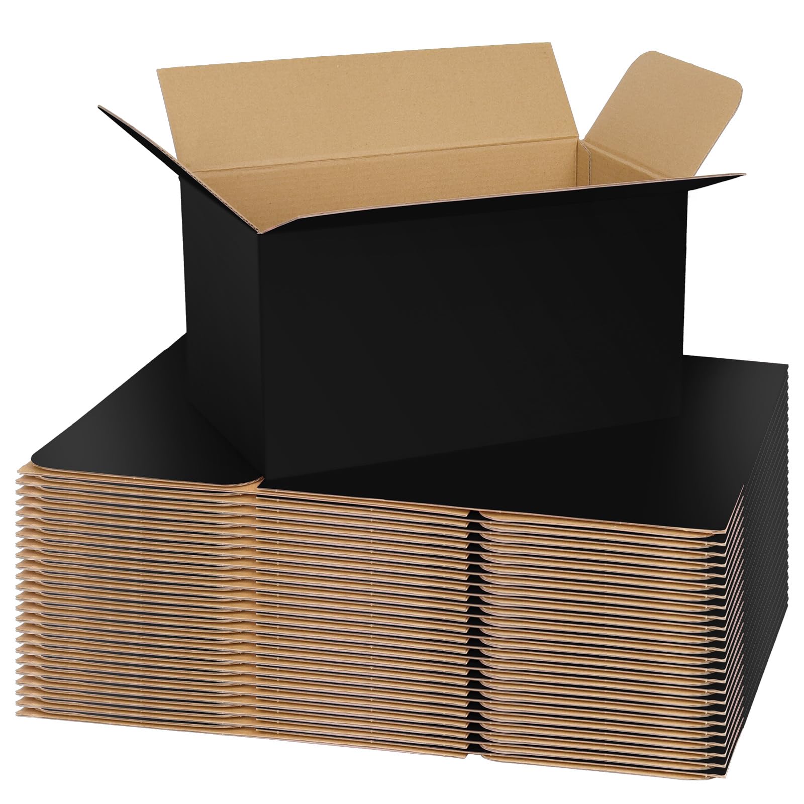 Amazon.com: 30 Pack 11x6x6 Black Shipping Boxes Medium, Cardboard Boxes ...