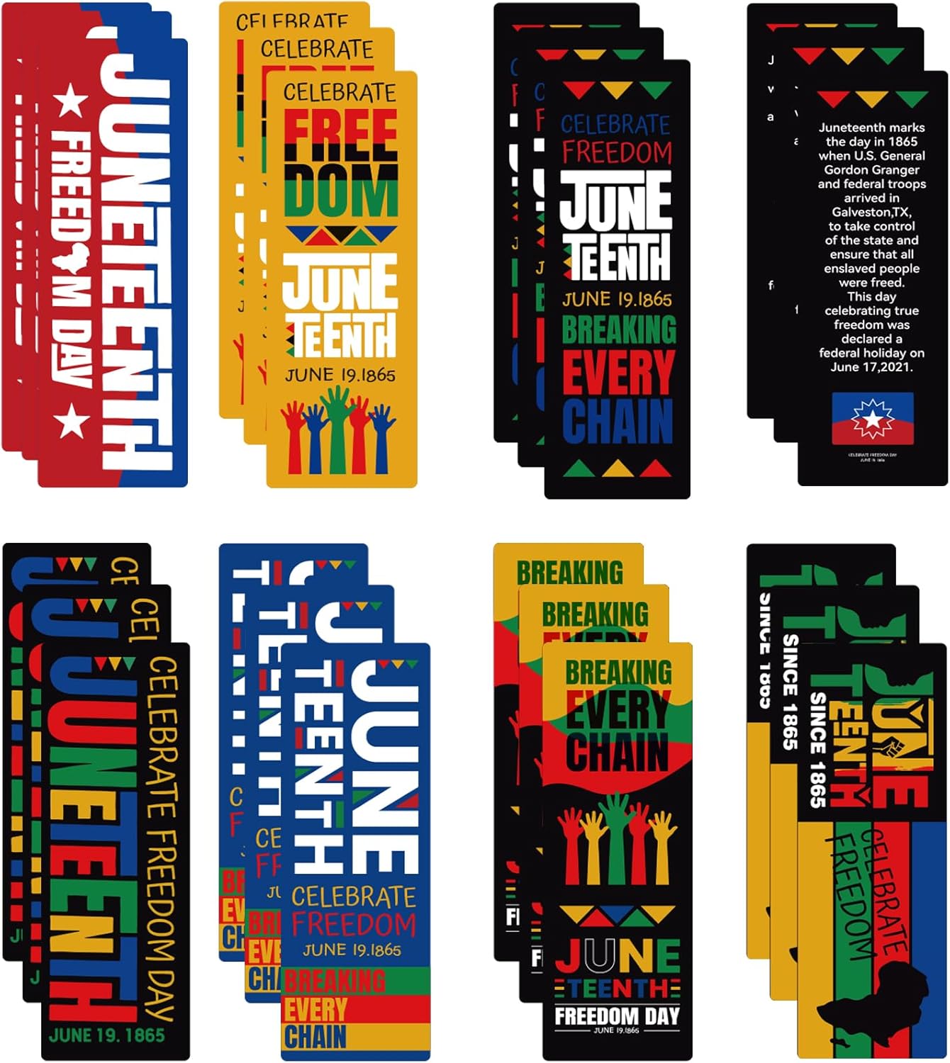 Amazon.com: Juneteenth Bookmarks Inspirational Bookmarks, Breaking ...