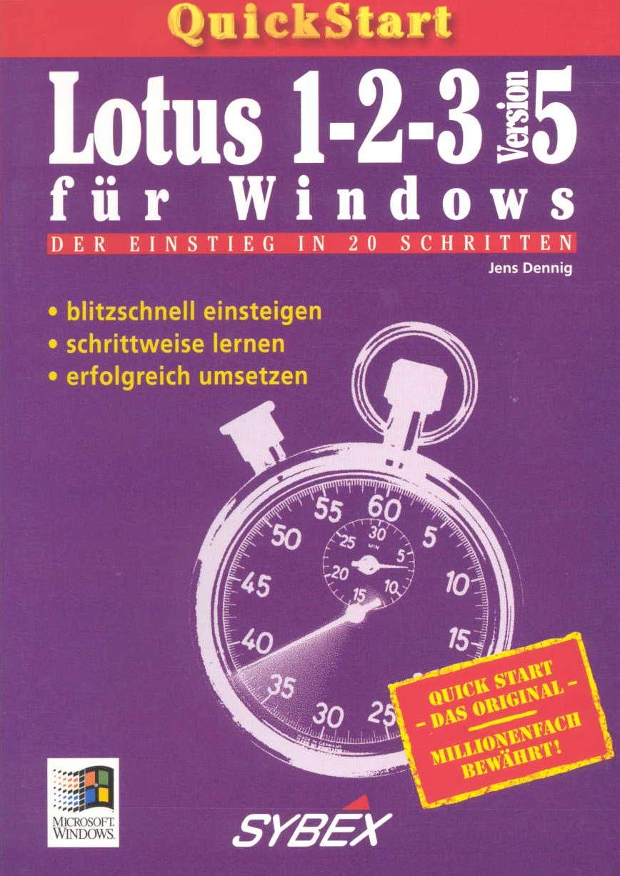 Amazon.co.jp: QuickStart Lotus 1-2-3 Version 5 fuer Windows : Dennig, Jens: 本