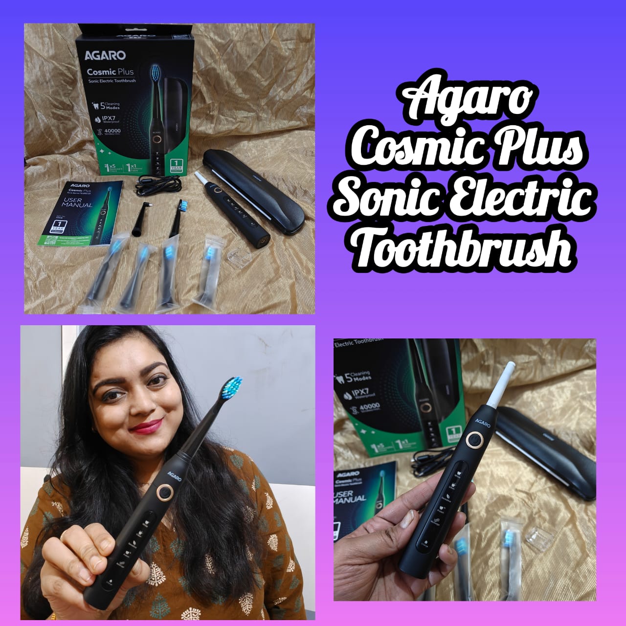 Watch Agaro Cosmic Plus Sonic Electric Toothbrush on Amazon Live