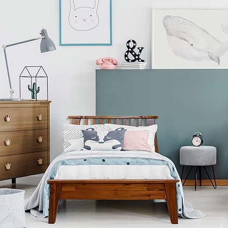 Amazon.com: Acacia Kaylin 14 Inch Wood Platform Bed Frame with ...