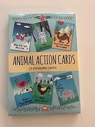 Amazon.com: Creative Mango. Animal Action Cards. 25 Engaging Cards ...