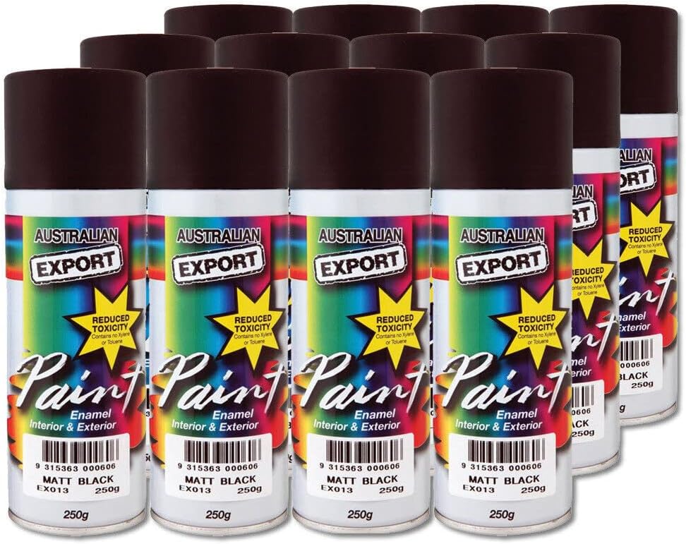 12PK Australian Export 2PK 250g Aerosol Spray Paintt 2PK 250g Aerosol ...