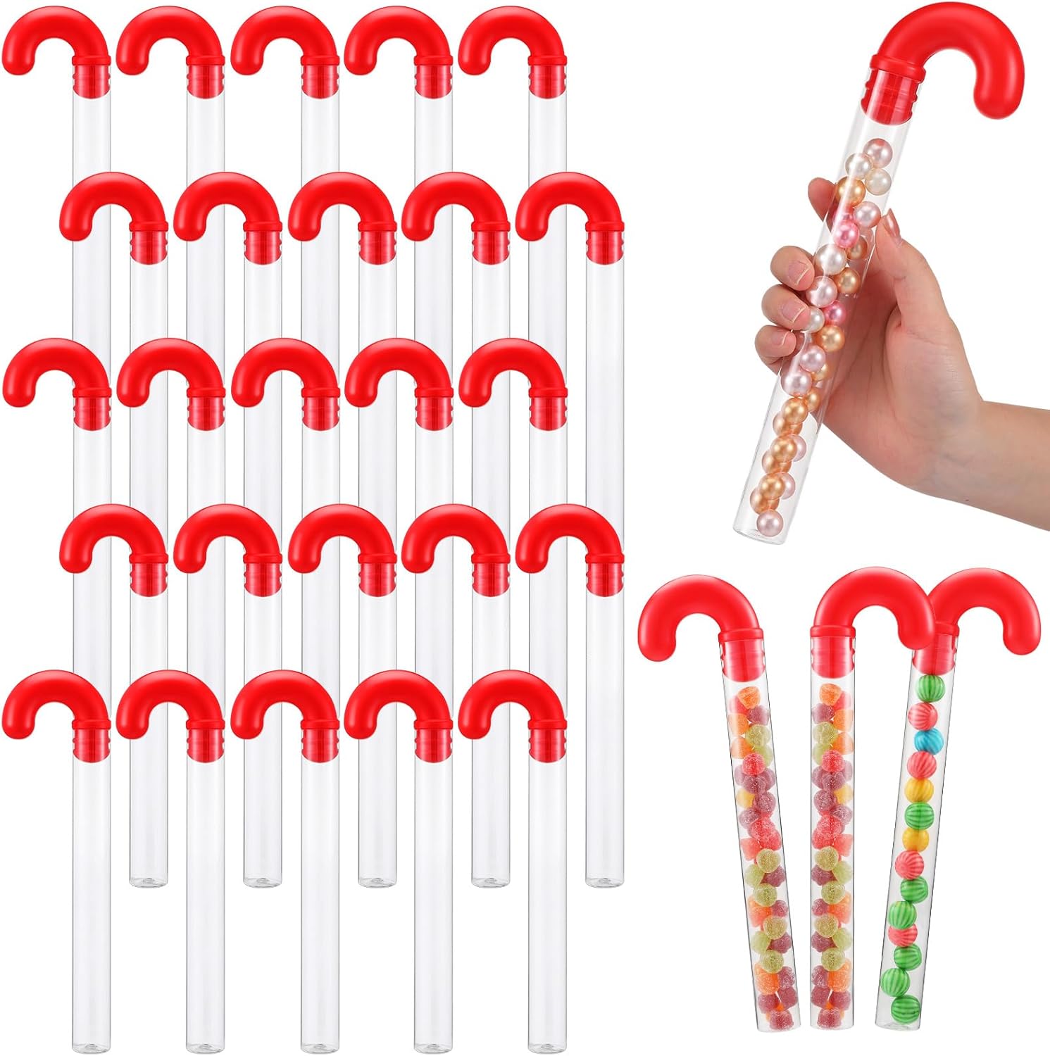 Amazon.com: Lallisa 24 Pcs Jumbo Large Christmas Candy Tubes 13.8 Inch ...