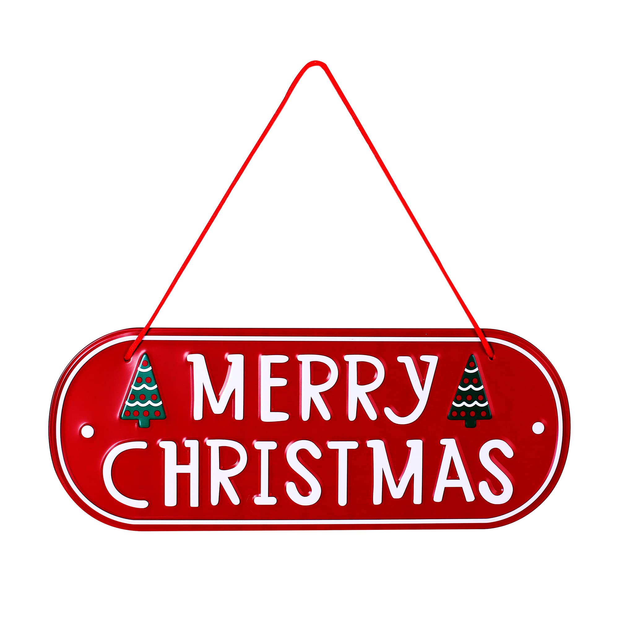 Amazon.com : Iron Merry Christmas Plaques Sign for Front Door Home ...