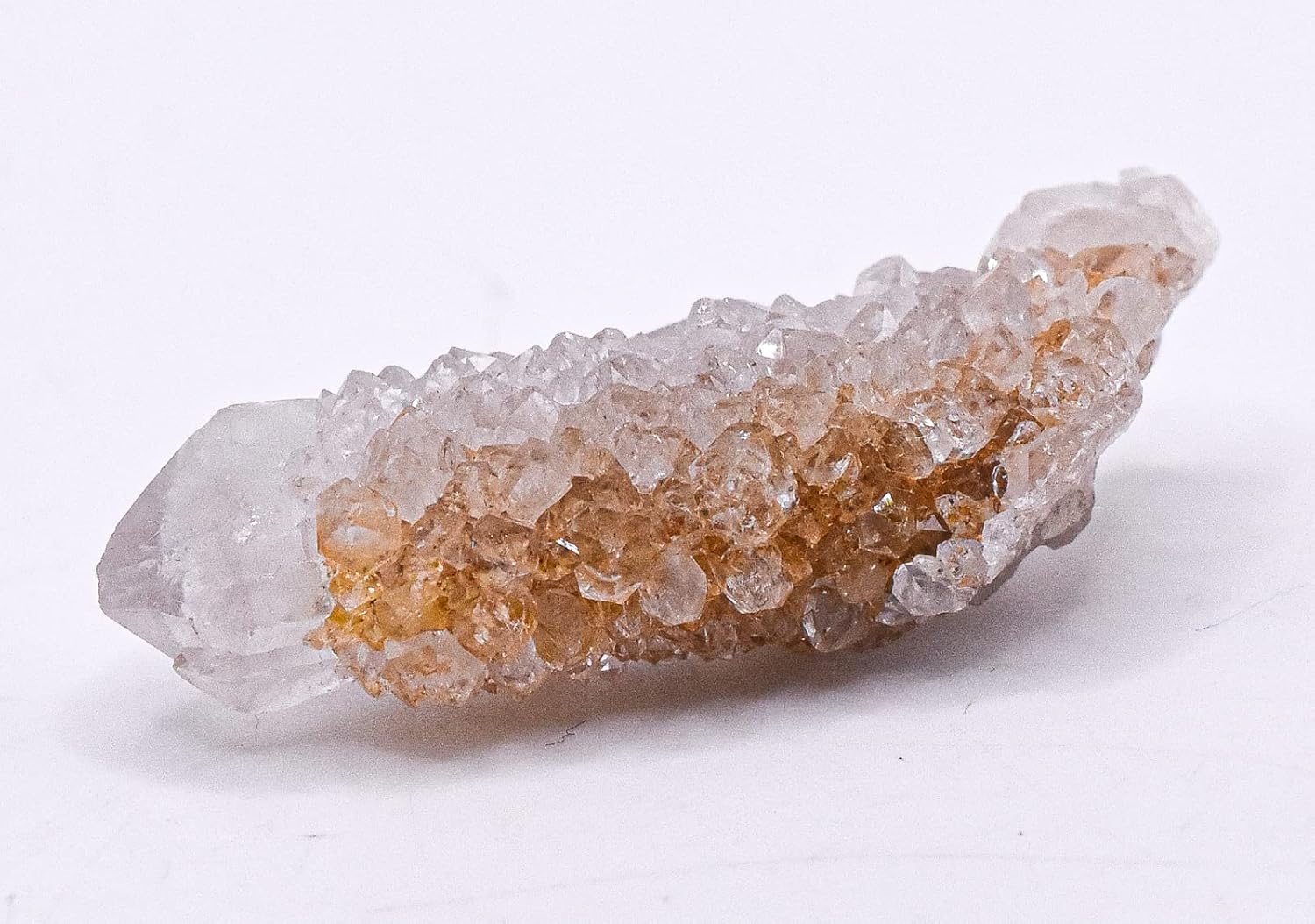 HQRP 43mm 47.5ct Clear Orange Citrine Cactus Skeletal Quartz Point ...