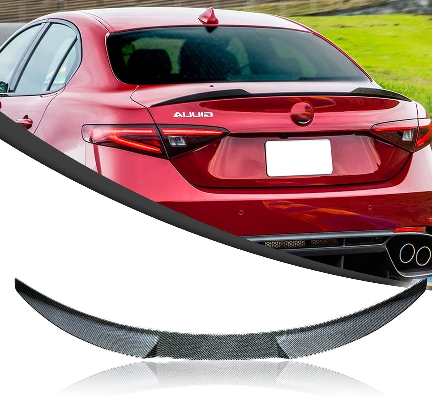 Amazon.com: Acmex Rear Trunk Spoiler for Giulia Quadrifoglio/TI/Base ...