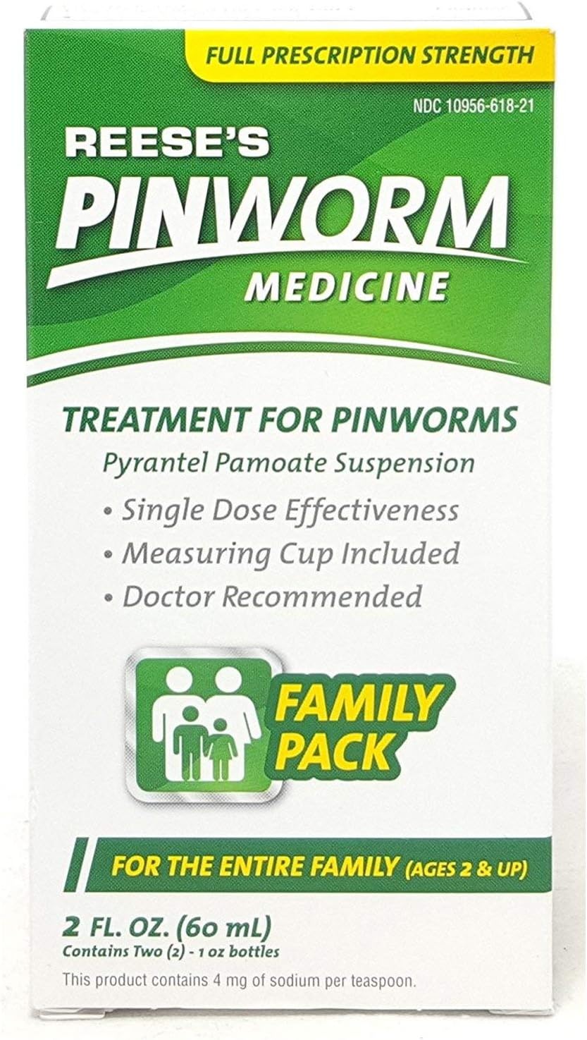 Amazon.com: REESE'S PINWORM Medicine 2 oz PYRANTEL PAMOATE Suspension ...