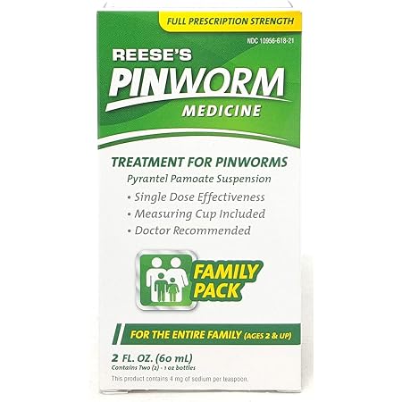 Amazon.com: REESE'S PINWORM Medicine 2 oz PYRANTEL PAMOATE Suspension ...