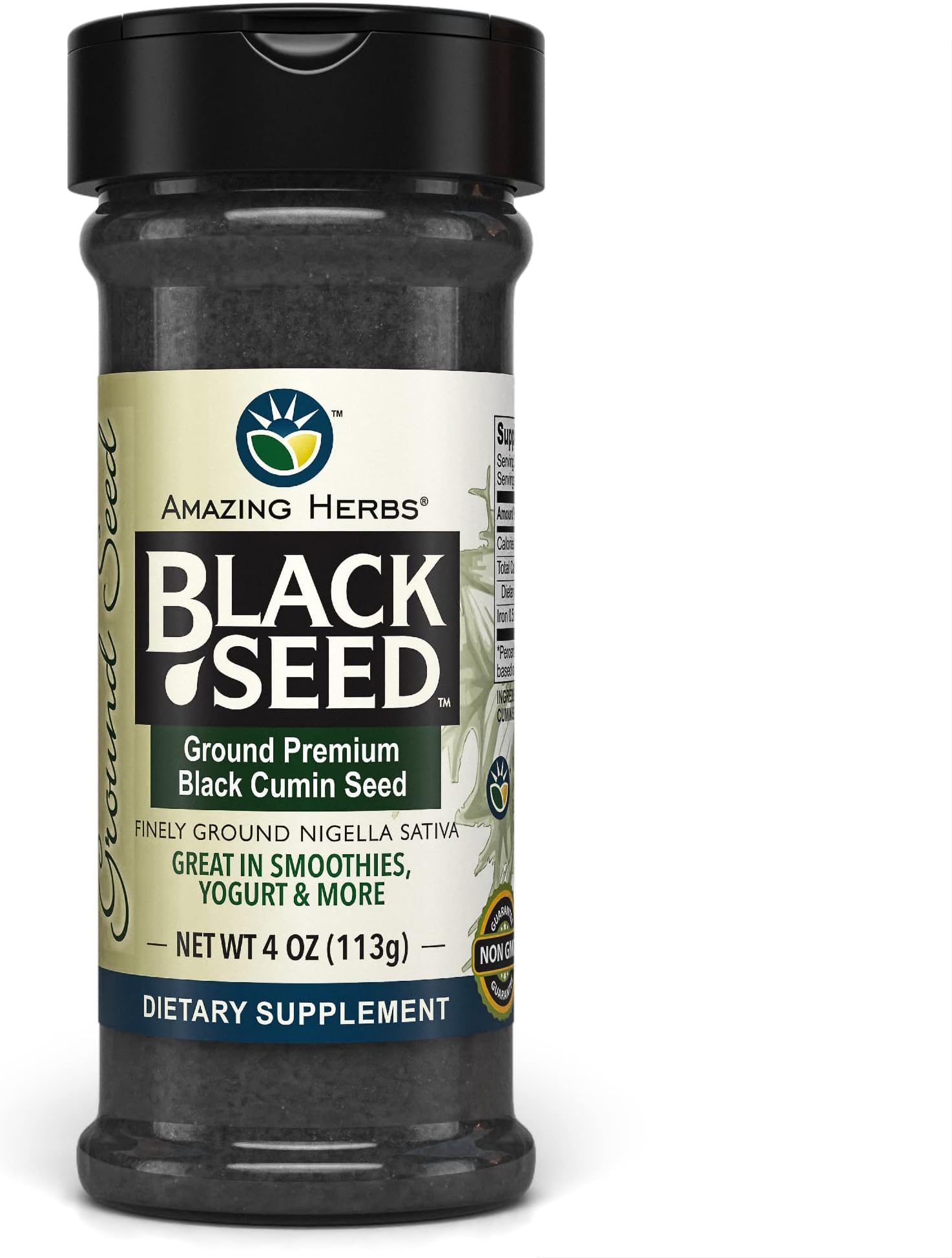 Amazon.com : Black Cumin Seed Powder Ground 8 oz. - Nigella Sativa ...