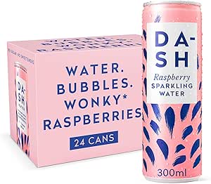 Dash Water Raspberry - 24 x Raspberry Flavoured Sparkling Spring Water ...