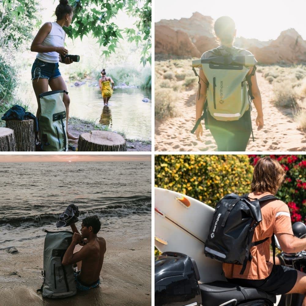 Earth Pak Waterproof Backpack: 35L / 55L / 85L Heavy Duty Roll-Top ...