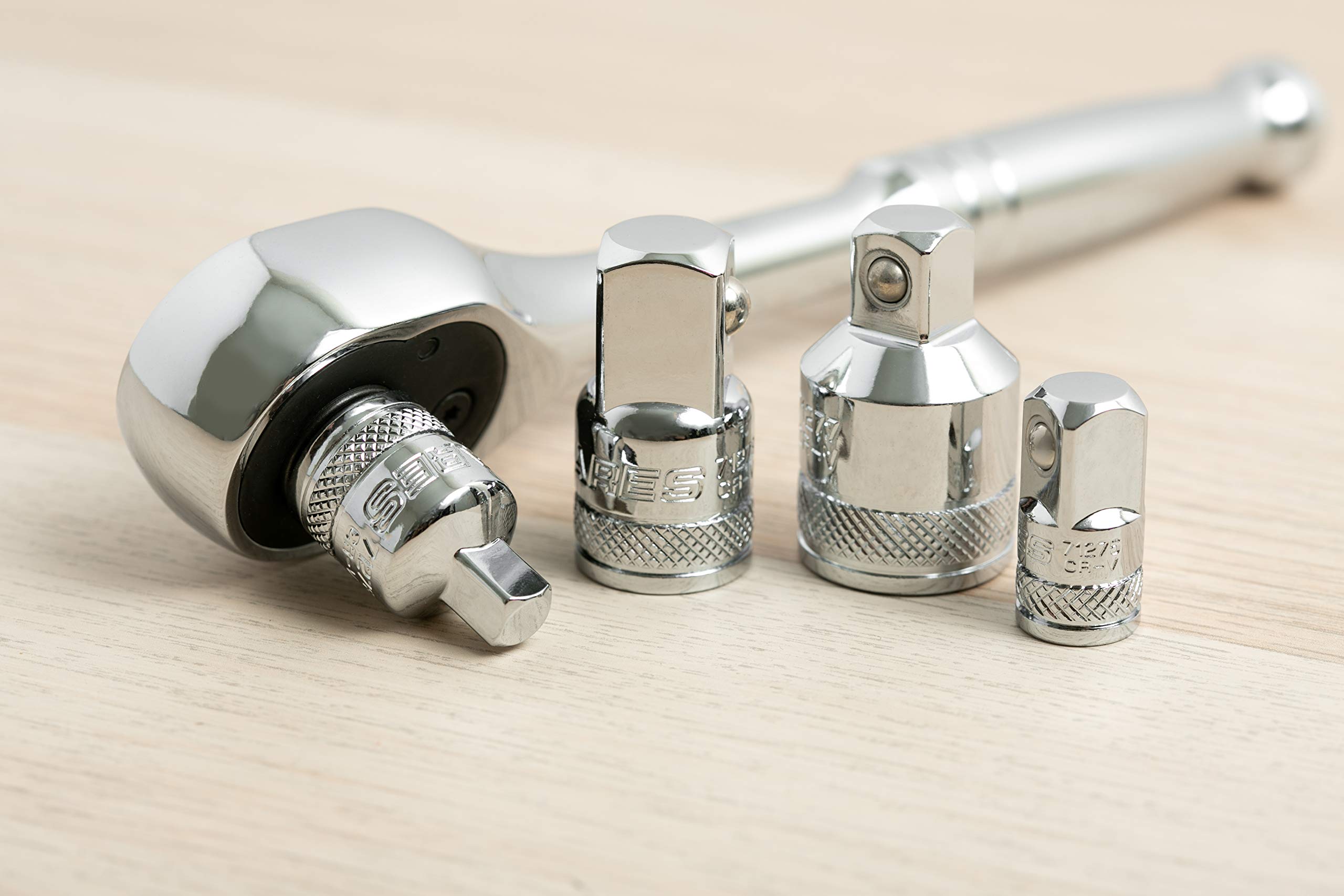 Snapklik.com : ARES 70007-4-Piece Socket Adapter And Reducer Set - 1/4 ...