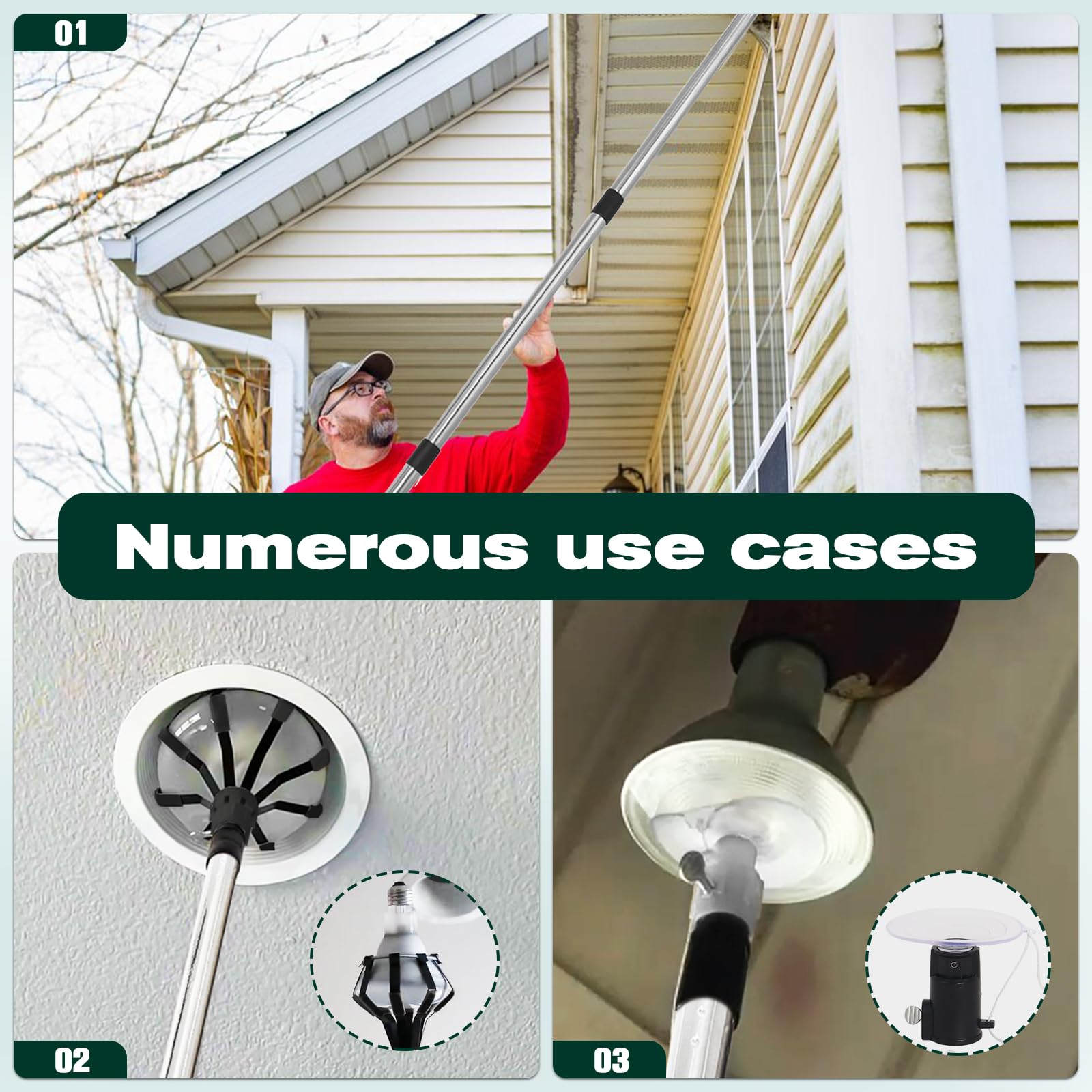 Changing Recessed Lighting Pole Dreyoo Light Bulb Changer For High