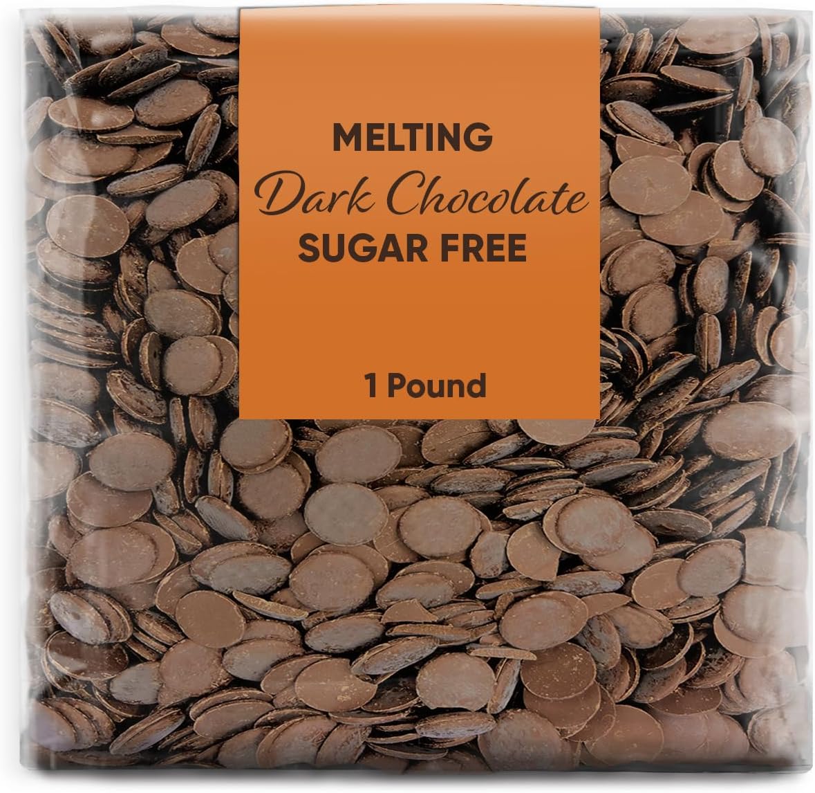 Amazon.com : Melting Dark Chocolate Sugar Free - 1 Pound approx 195 ...
