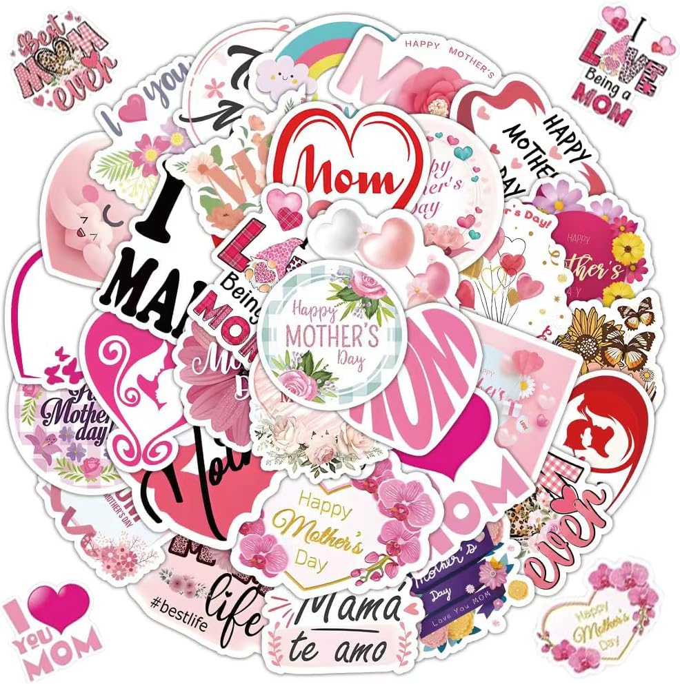 Amazon.com: Mom Heart Tattoo Style Cute - 3" Vinyl Sticker - for Car ...