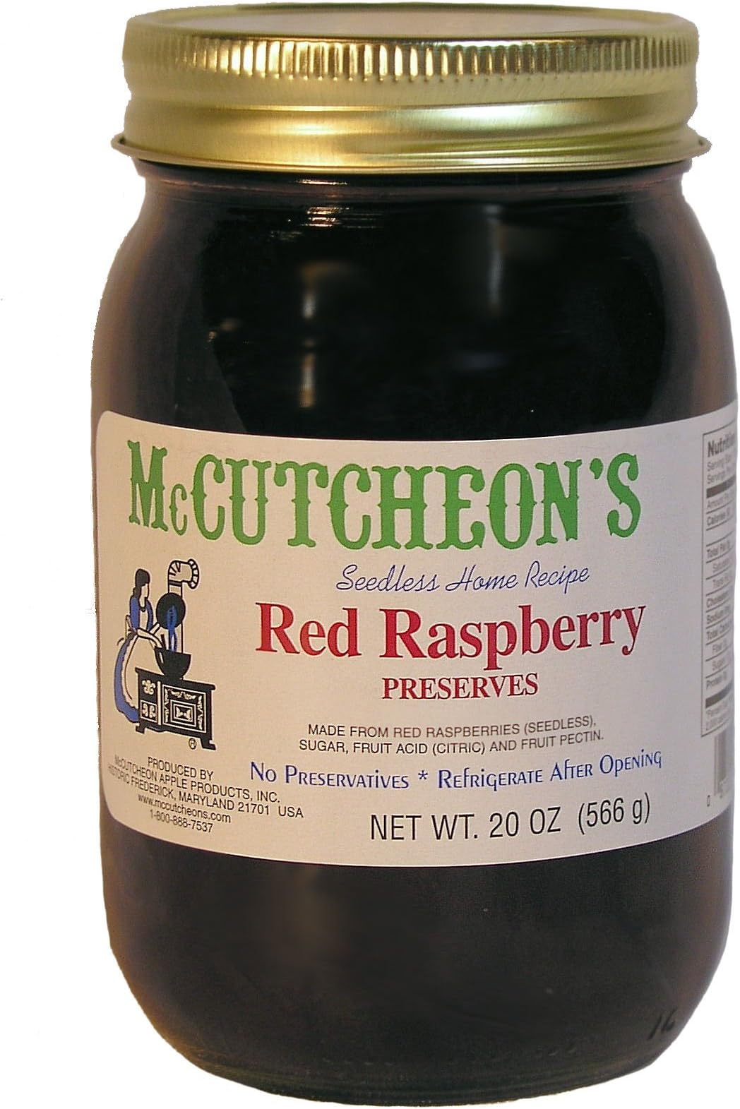 Amazon.com: Amazon Fresh, Red Raspberry Preserves, 18 Oz : Grocery ...