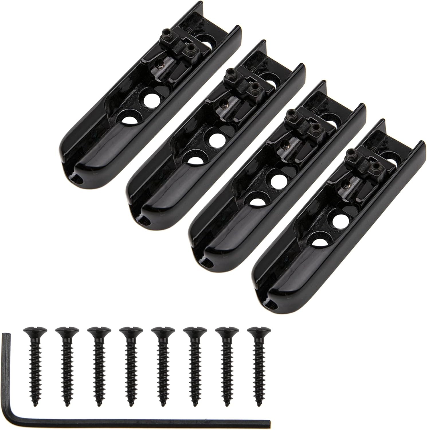 Amazon.com: 4Pcs Yootones Bass Guitar Bridge Individual Bass Bridge ...