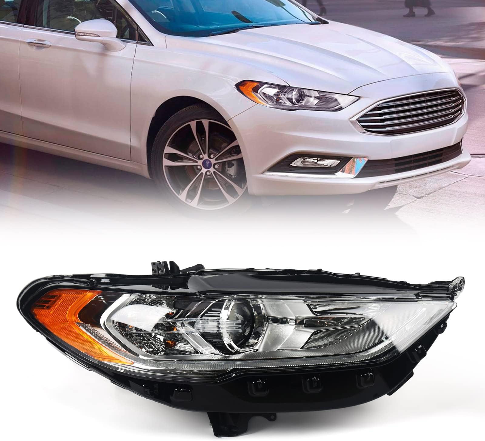 Amazon.com: SOCKIR Projector Headlight Assembly Fit for 2013-2016 Ford ...
