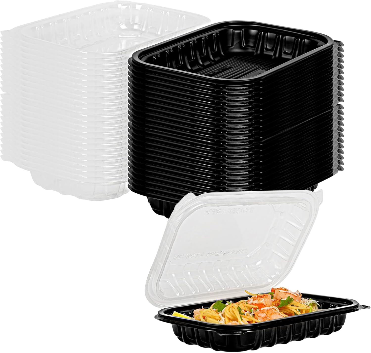 Amazon.com: Restaurantware Thermo Tek 24 Ounce Clamshell Containers ...