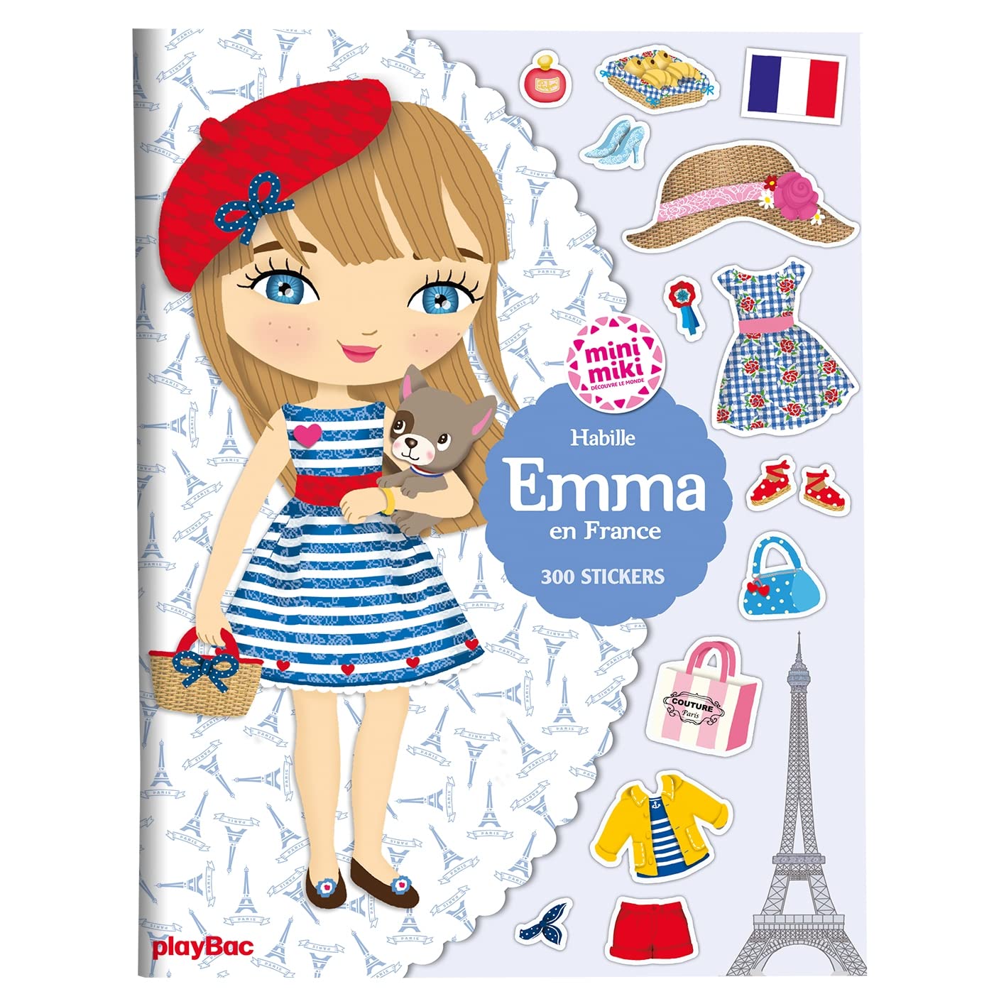Minimiki - Stickers - Habille Emma en France nouvelle édition: Avec 300 stickers : Camel, Julie ...
