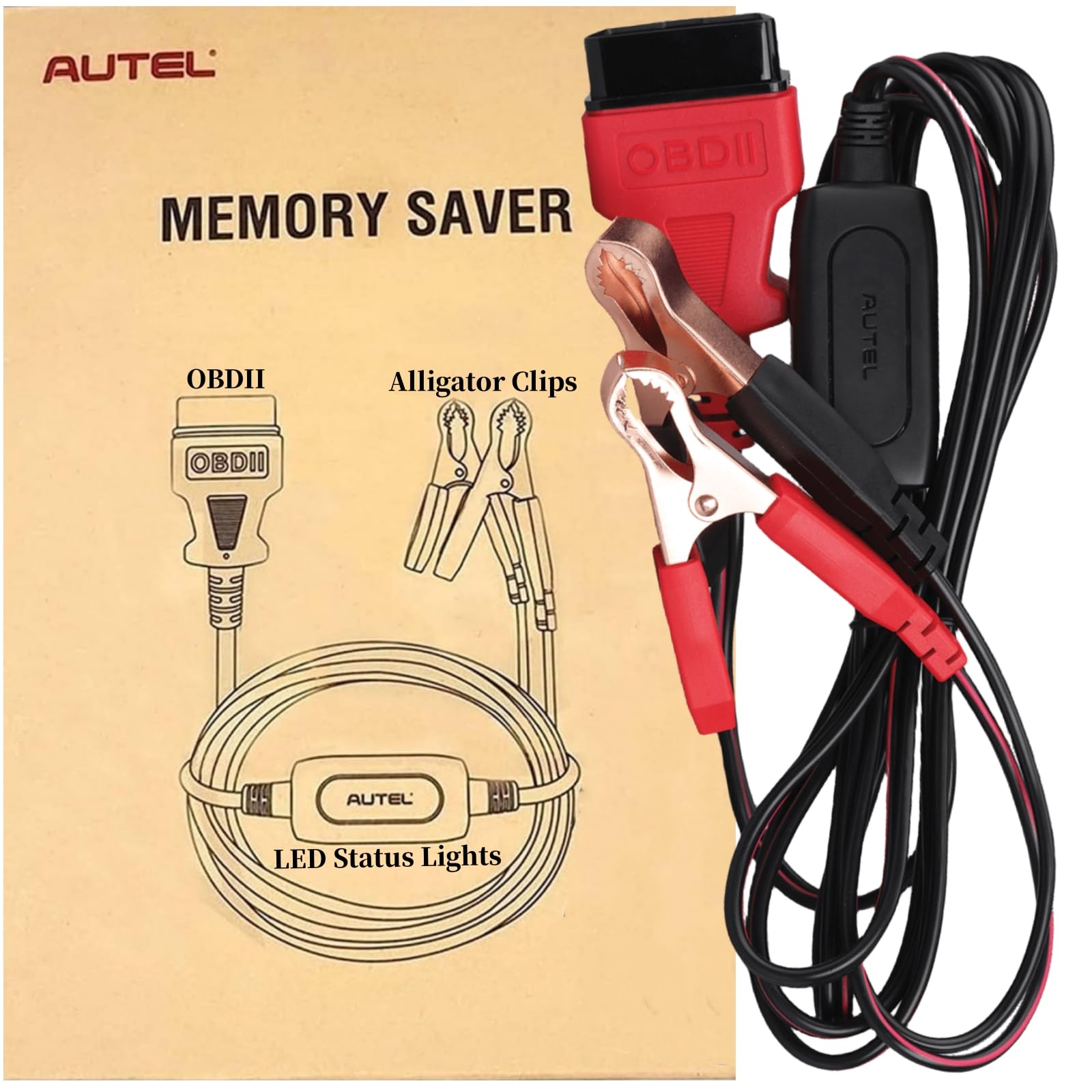 Autel Maxibas Btms Obdii Memory Saver For Car Battery Battery Tester Memory Saver