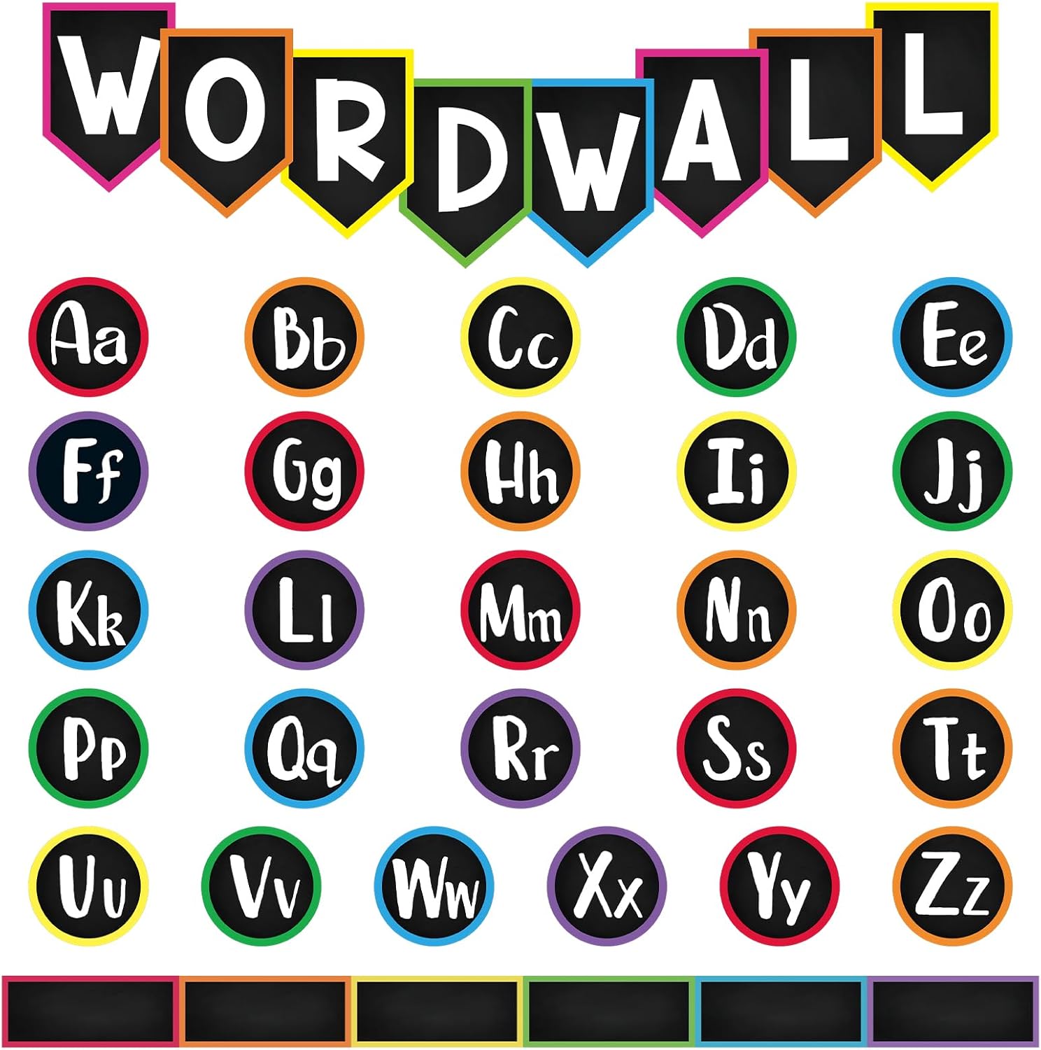 124 Pieces Word Wall Bulletin Board Set Word Wall Letters Alphabet ...