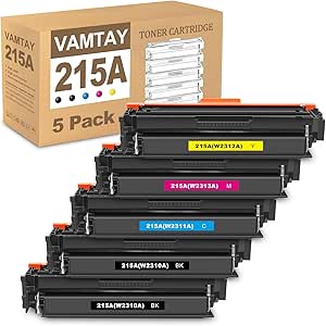 Amazon.com: Compatible 215A High Yield Toner Cartridge Replacement for HP W2310A W2311A W2312A ...