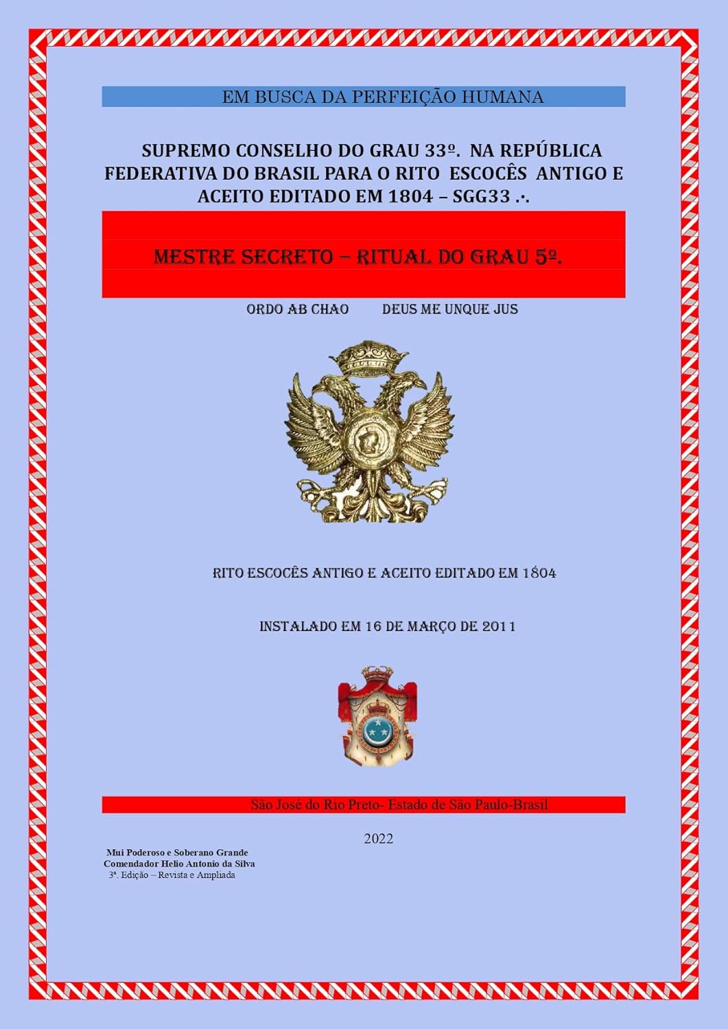 Maçonaria Grau 4 REAA: Mestre Secreto (Supremo Conselho Altos Graus de ...