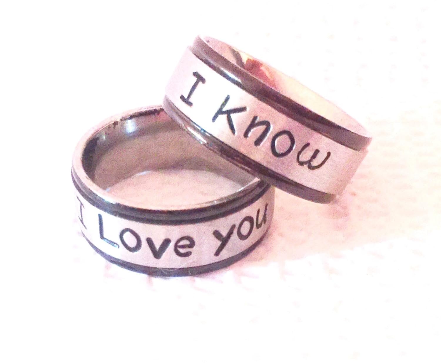Amazon.com: I Love You I Know Ring Set : Handmade Products