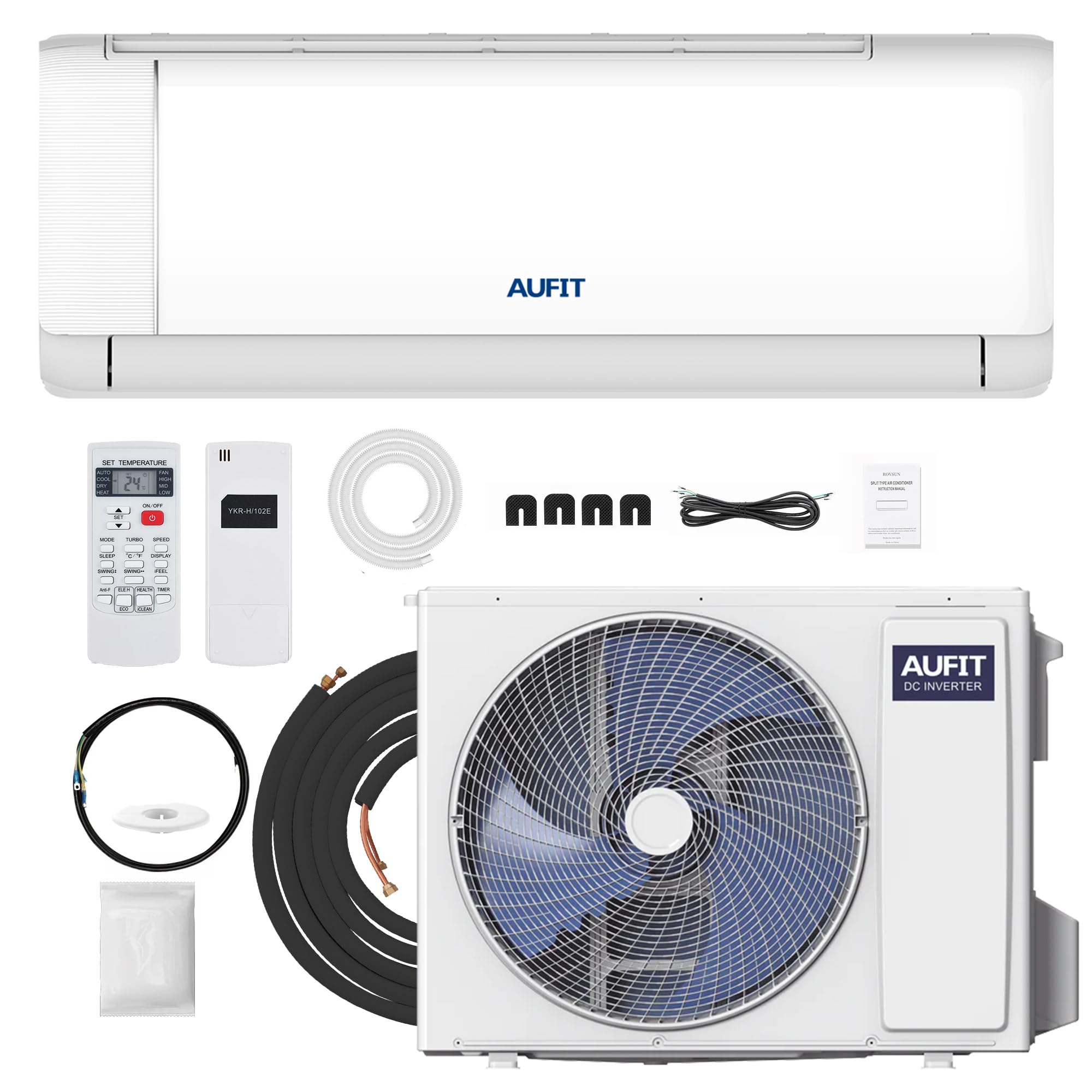 Amazon.com: Aufit Series, Mini Split AC/Heating System DC Inverter ...
