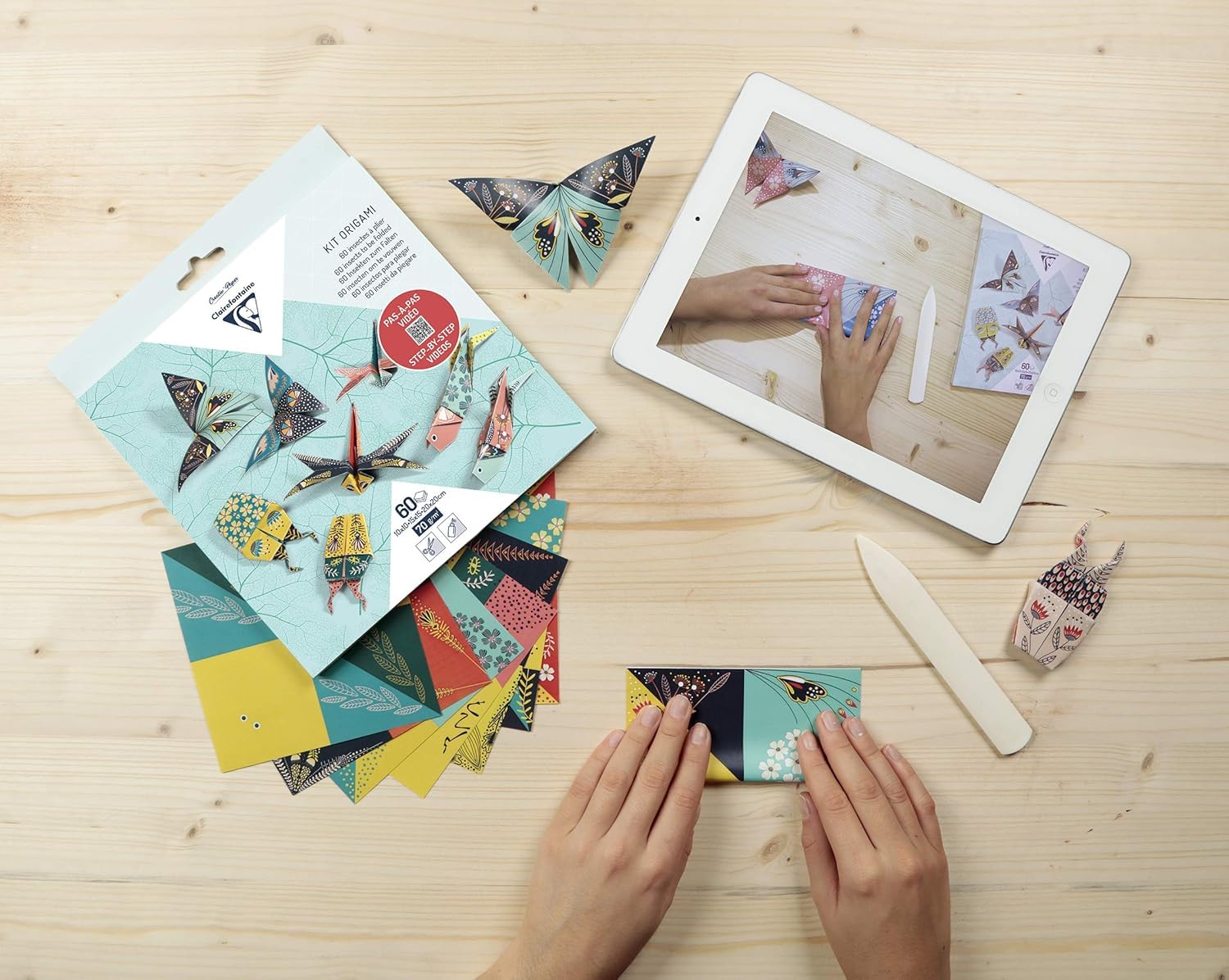 Origami Paper Clairefontaine - Ref 95355C - (Pack Of 60 Sheets) - 3 ...
