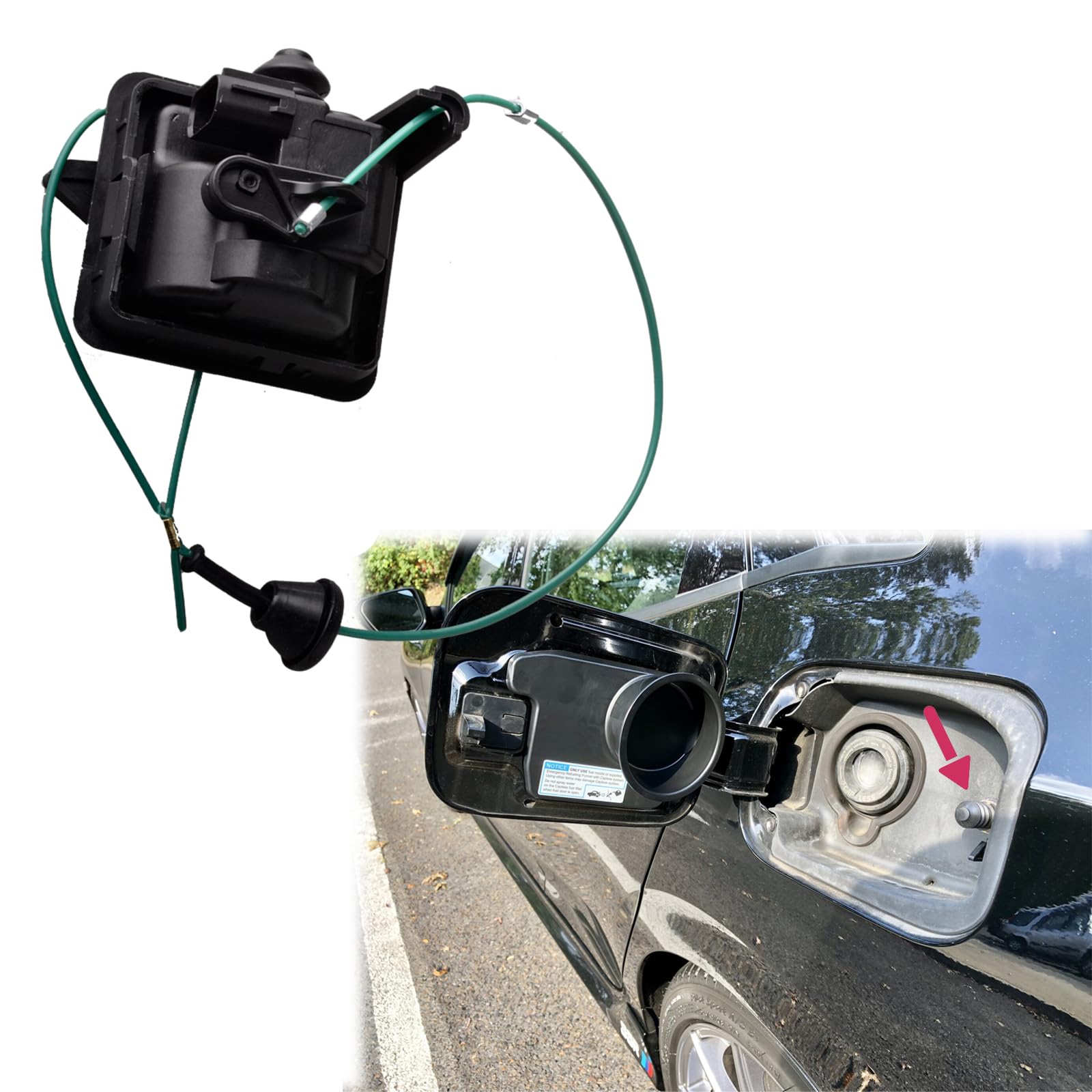 Direct Replacement Gas Cap Door Fuel Door Actuator Assembly For 2016 ...