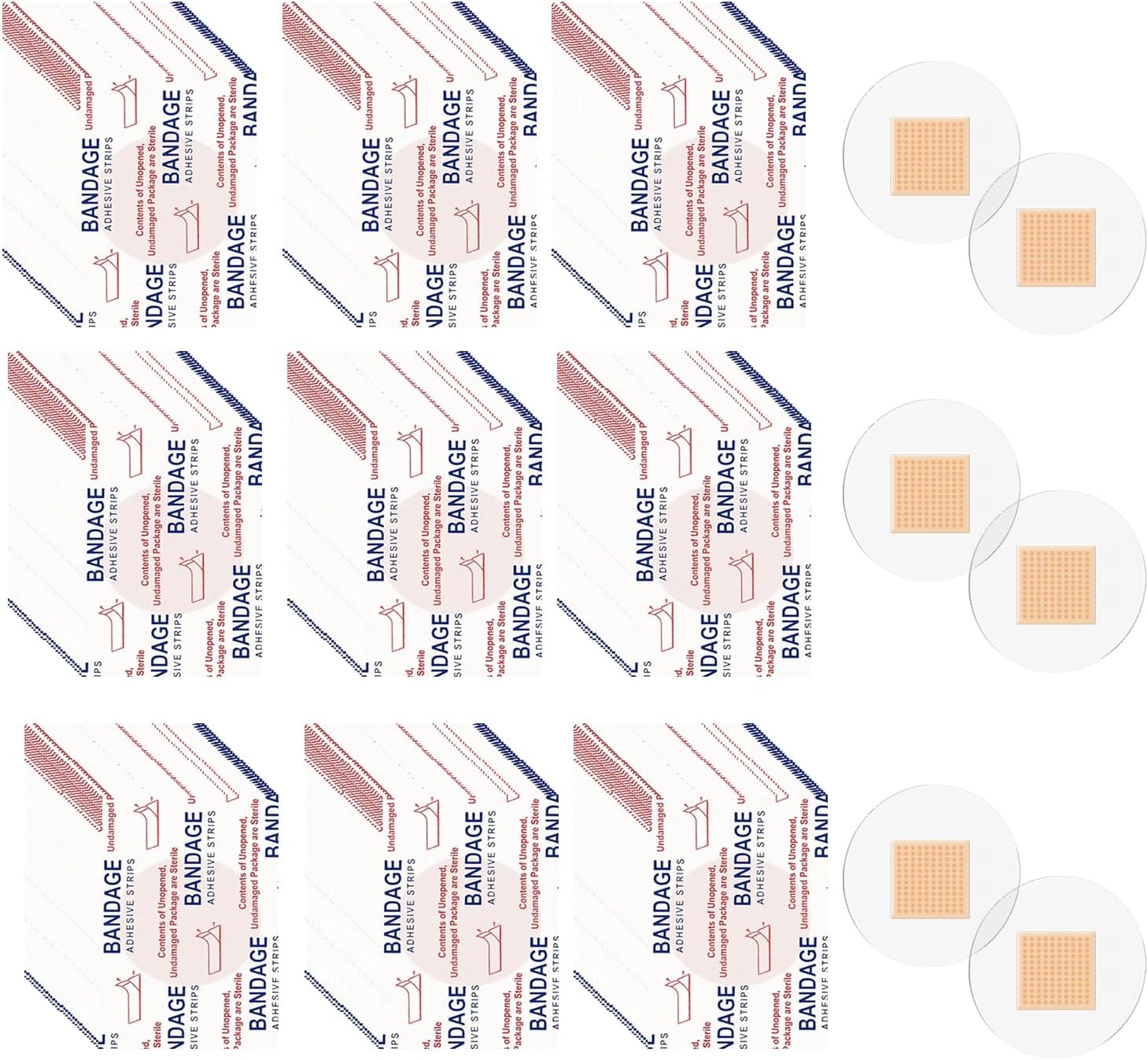 Amazon.com: 300pcs Adhesive Spot Bandage Waterproof Adhesive Bandages 0 ...