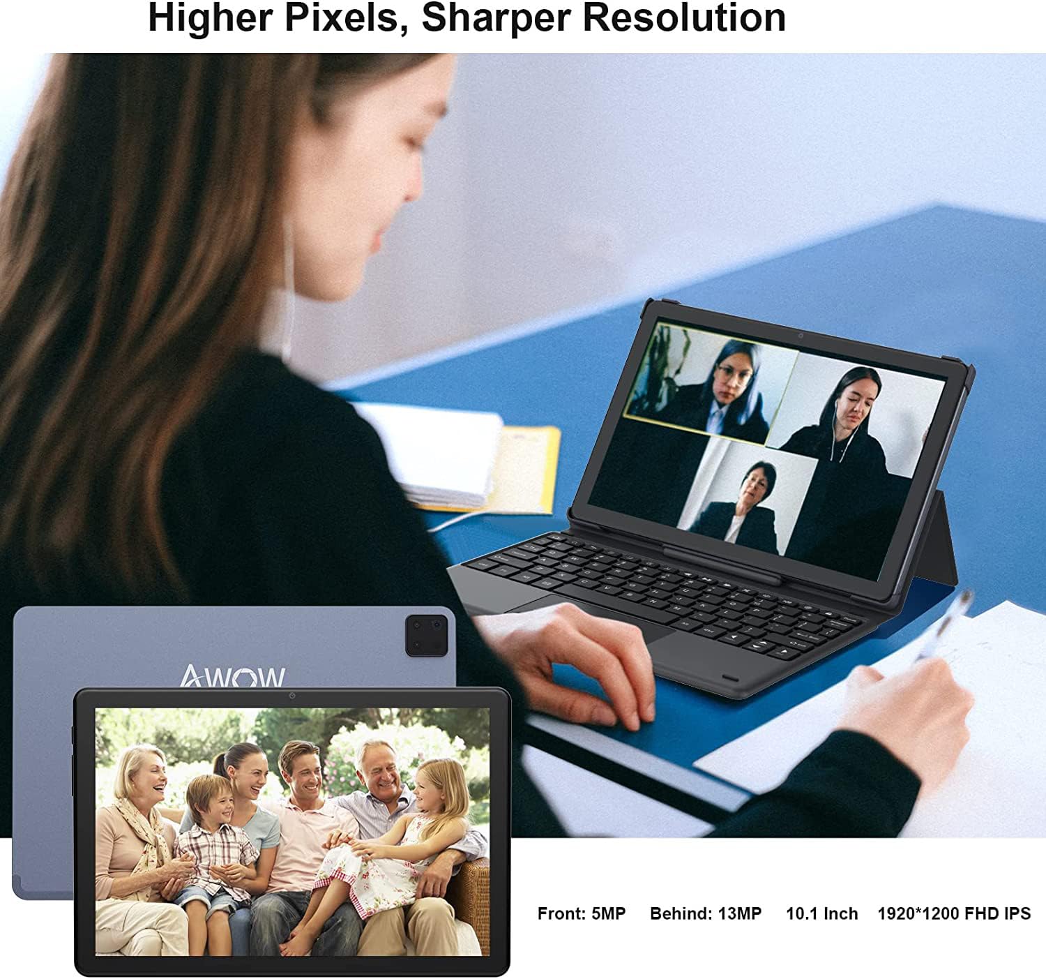 Snapklik.com : AWOW Android 11 Tablet 10 Inch, Octa-Core Processor 64GB ROM
