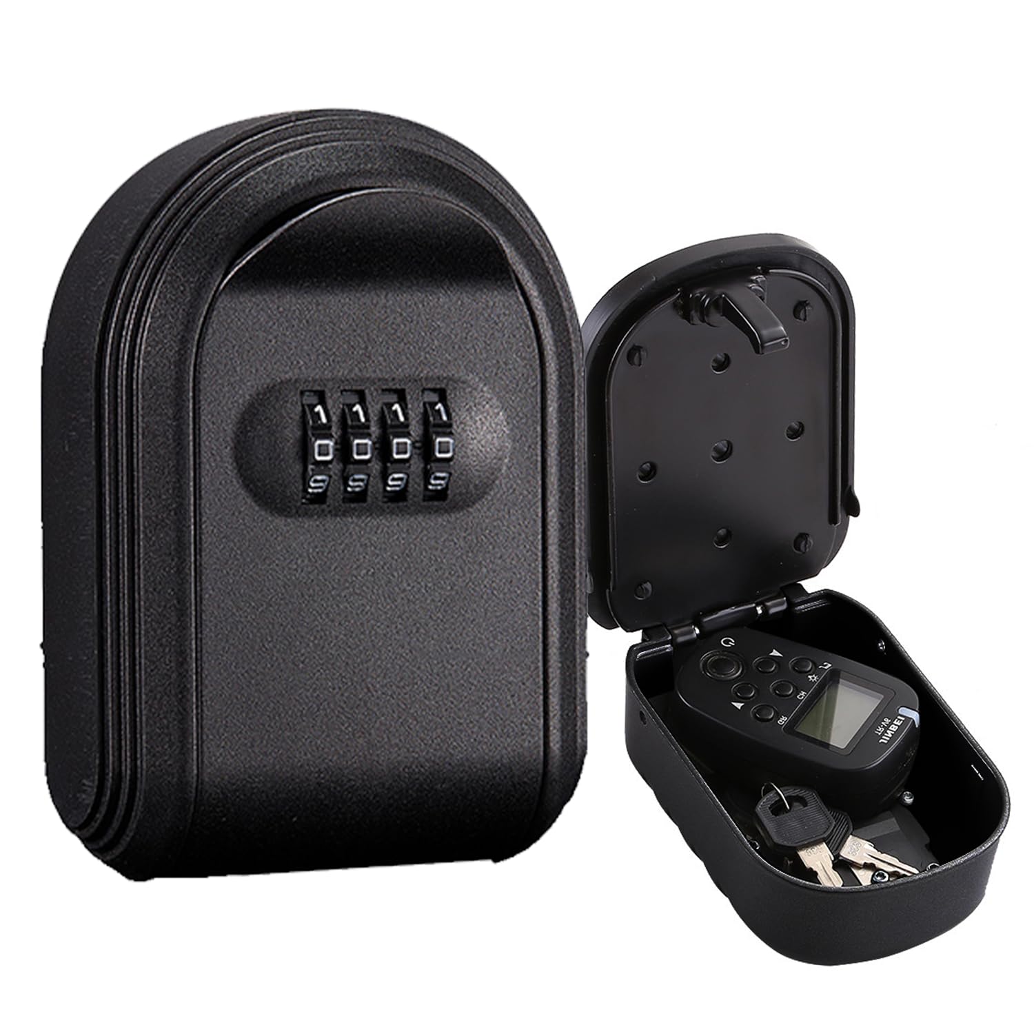 Amazon.com: SAFEKEY HAVEN Key Lock Box with Small 4 Digit Combination ...