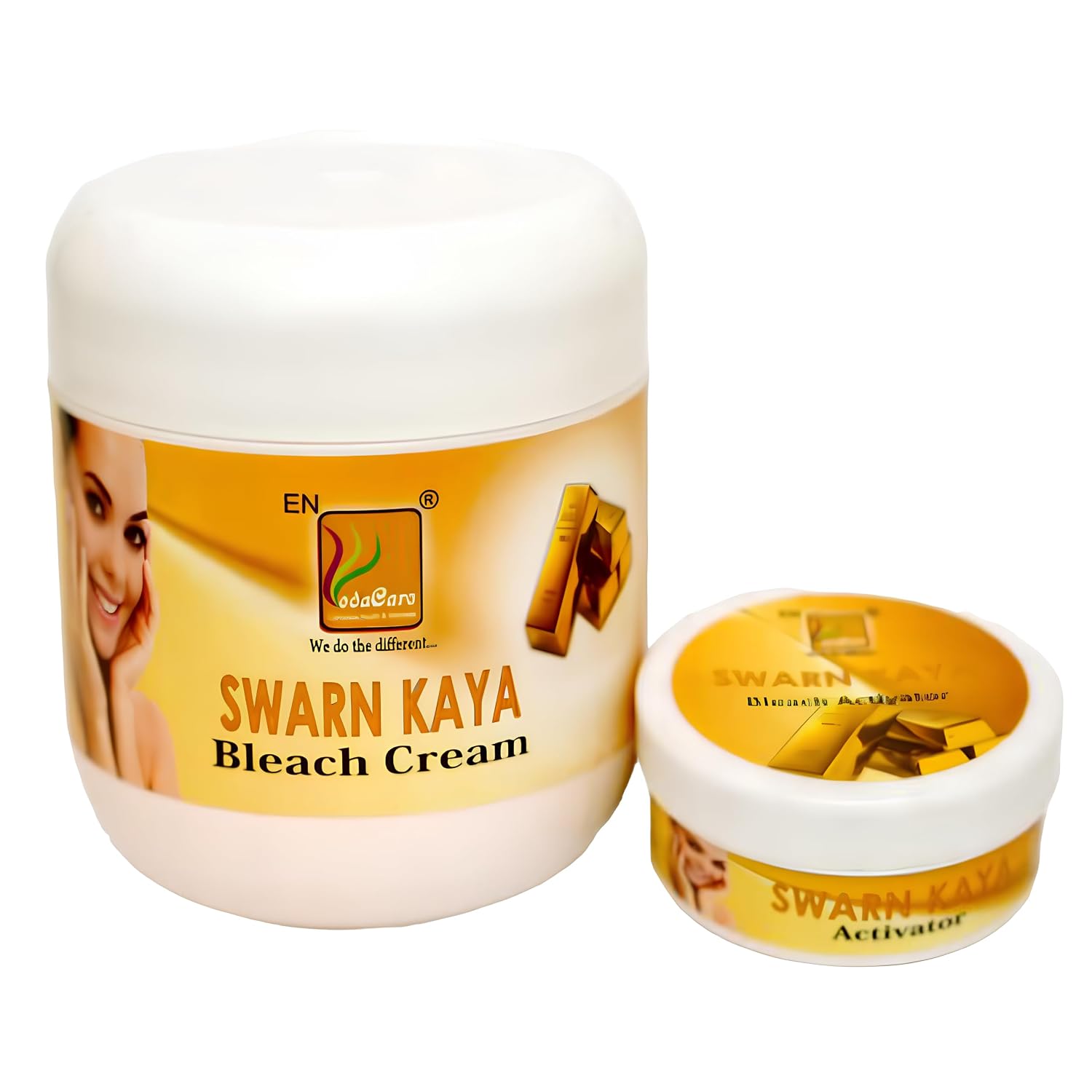 ENVEDACARE Swarn Kaya Golden Glow Gold Bleach Cream - Instant Glow For ...