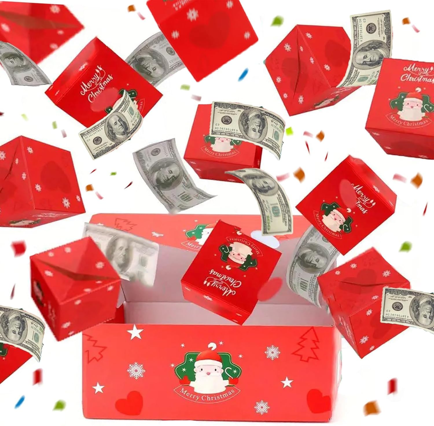 Amazon.com: Christmas Surprise Gift Box Explosion for Money – Pop Up ...