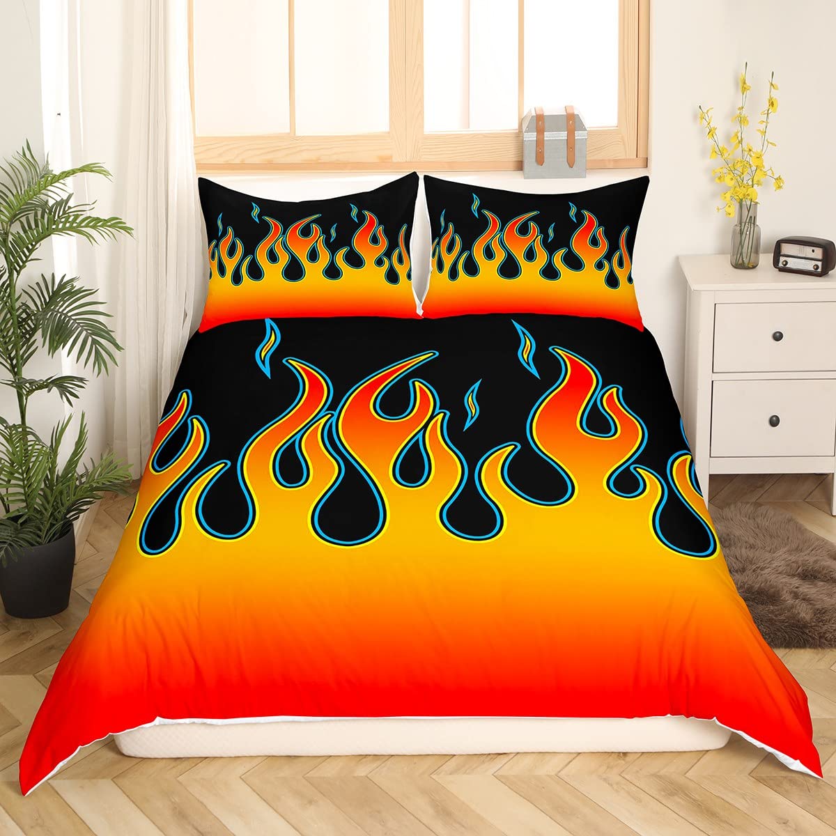 Fire Flame Sheet Set Modern Electric Fires Kedleston Heating