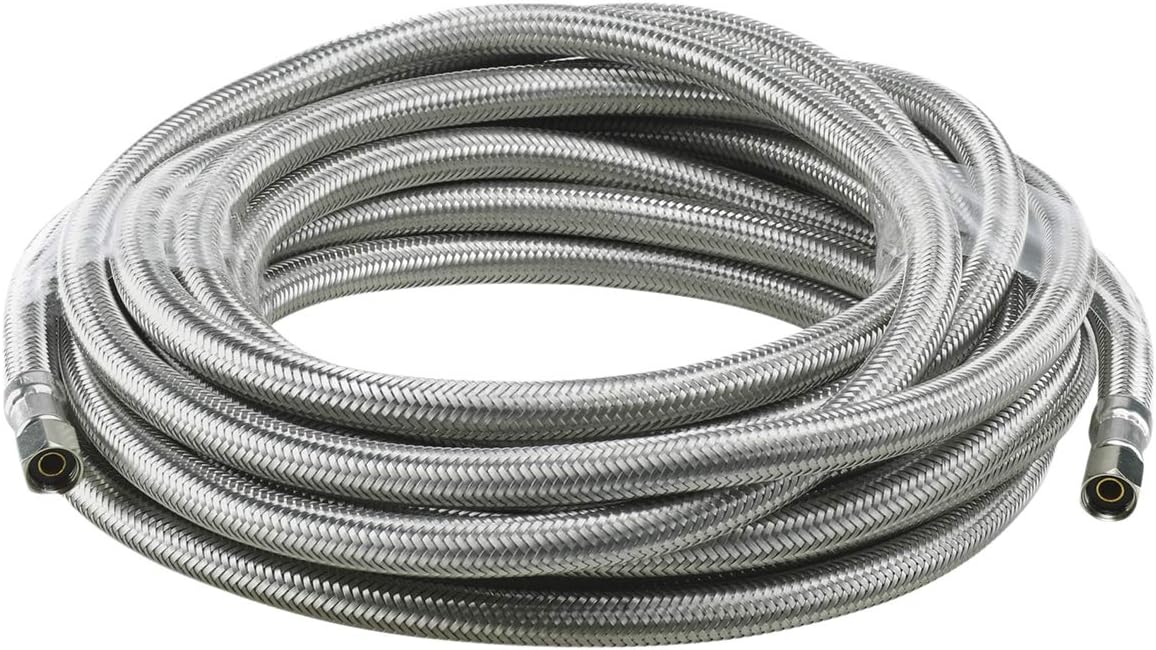 Amazon.com: HIGHCRAFT 48847 Lead-Free Stainless Steel Braided Ice Maker ...