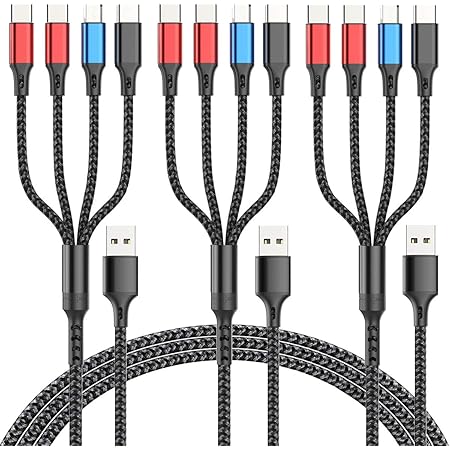 Amazon.com: Multi Charging Cable, 10ft 2Pack Multi Phone Charger Cable ...